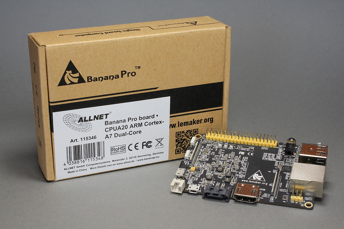 Banana Pro (LeMaker) dual core 1 GHz + 1 GB RAM - OpenDisplayCase